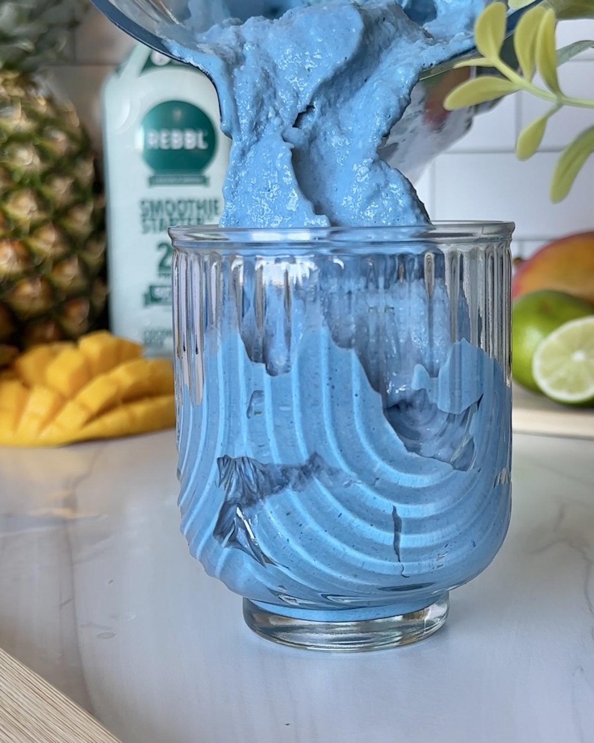 Hawaiian Blue Spirulina Smoothie - Claire Bear Bites