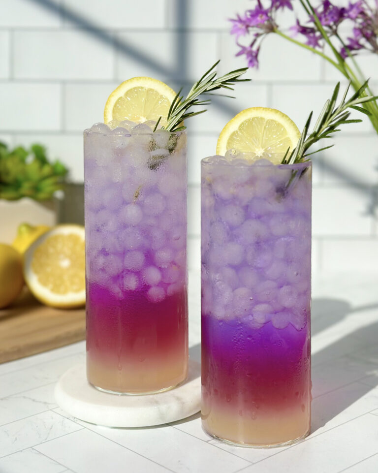 Butterfly Pea Flower Lemonade - Claire Bear Bites