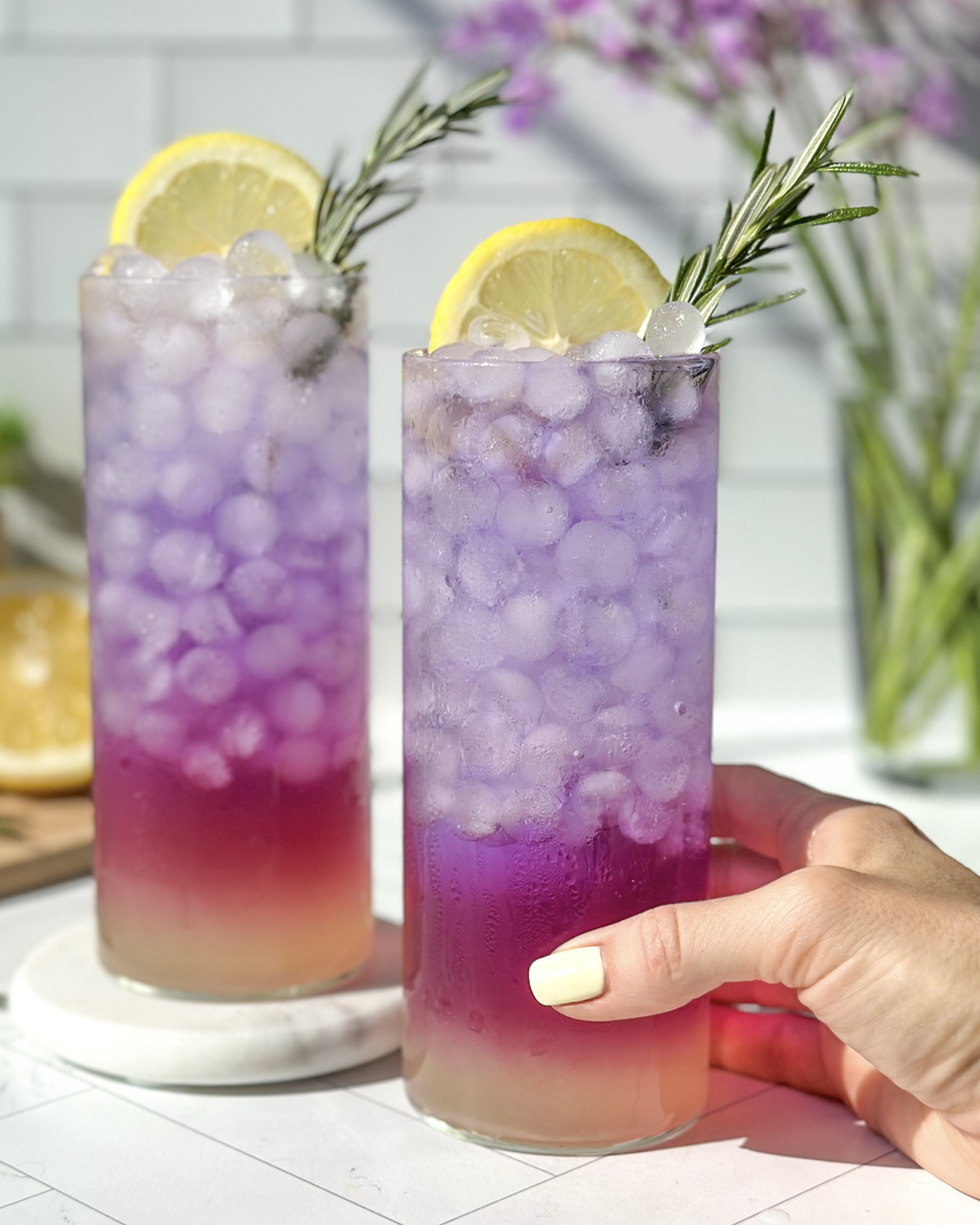 Butterfly Pea Flower Lemonade - Claire Bear Bites