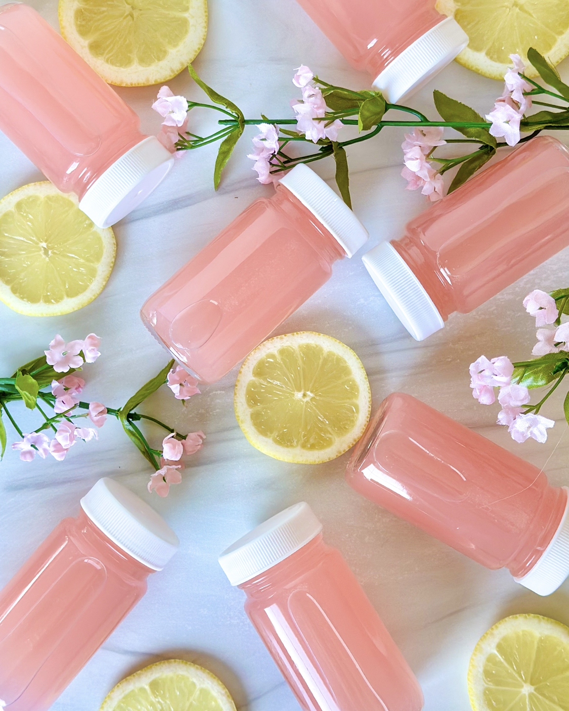 Pink Ginger Lemon Wellness Shots - Claire Bear Bites