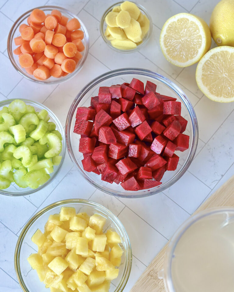 Beet Juice Wellness Shots - Claire Bear Bites