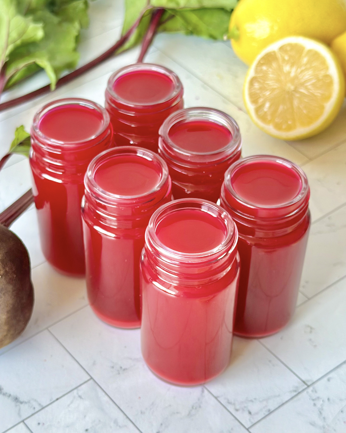 Beet Juice Wellness Shots - Claire Bear Bites