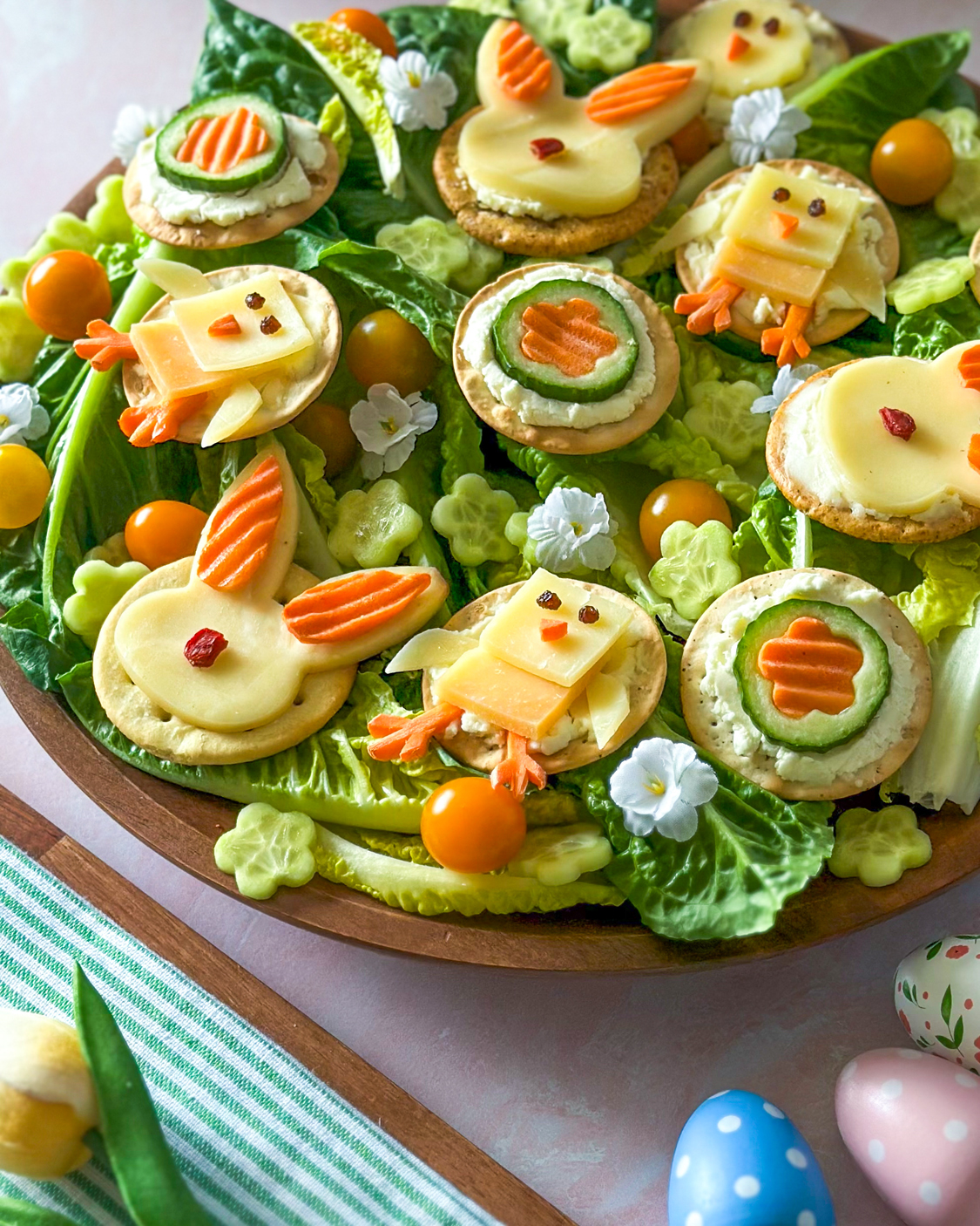 Easter Charcuterie Snack Board - Claire Bear Bites