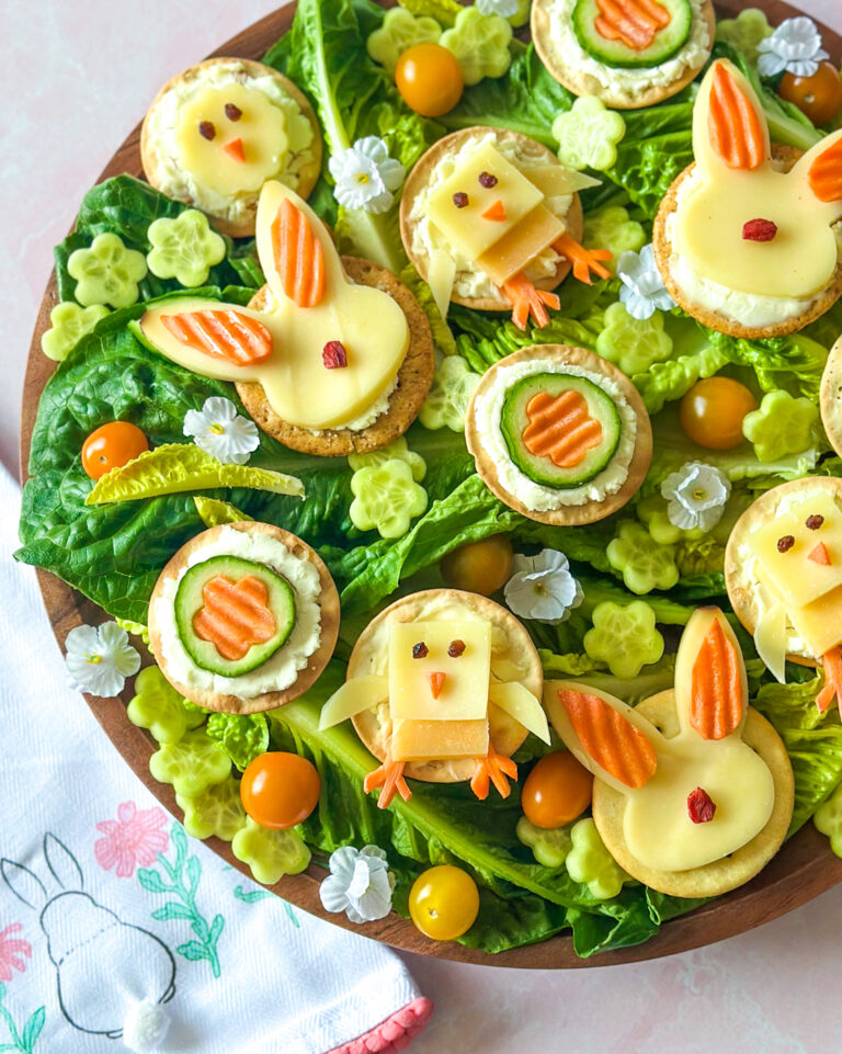 Easter Charcuterie Snack Board - Claire Bear Bites